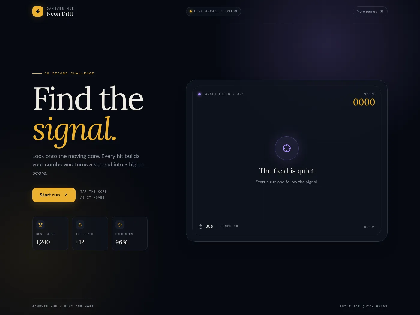 GameWeb Hub