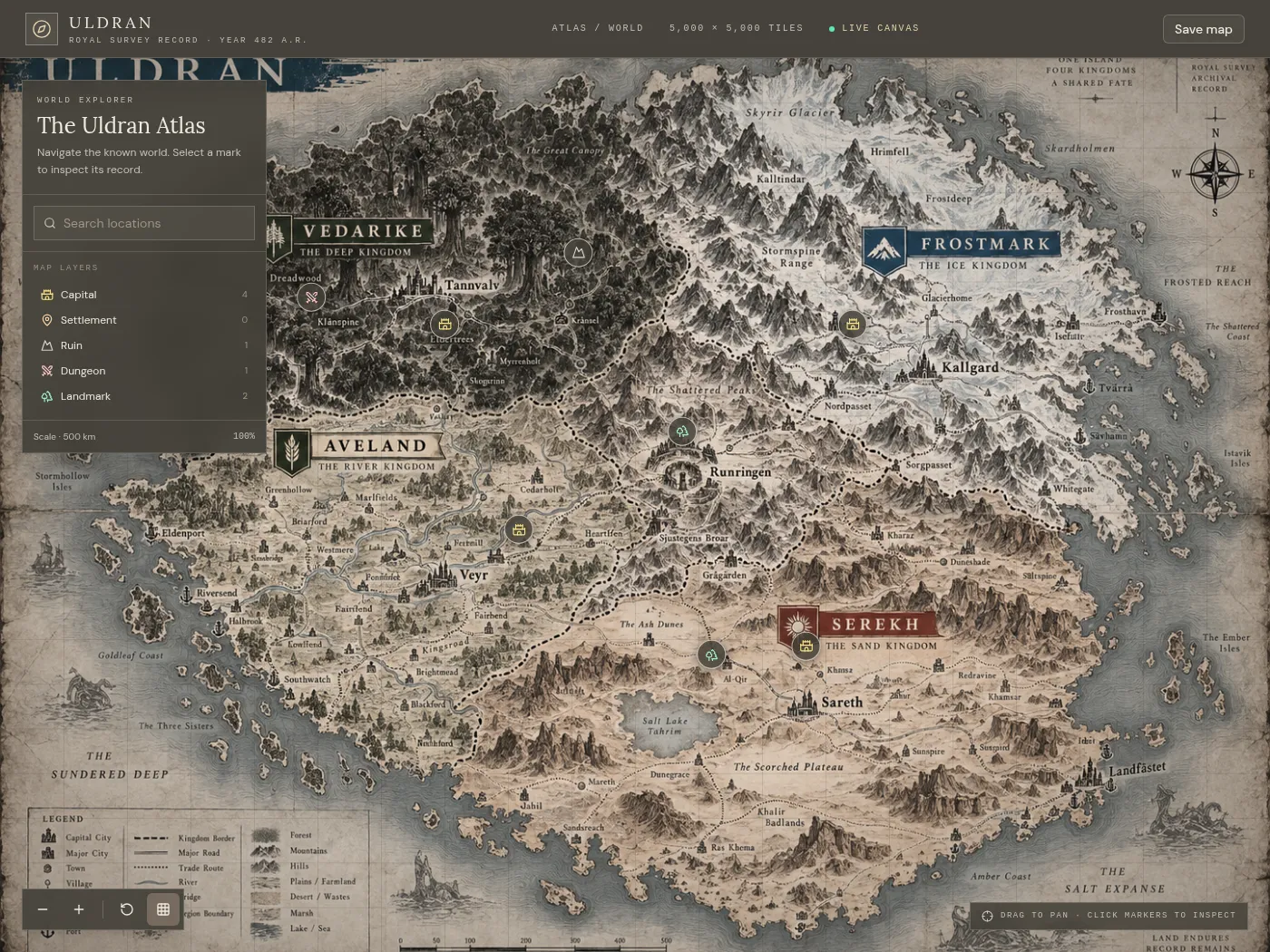 Epic Game World Mapper
