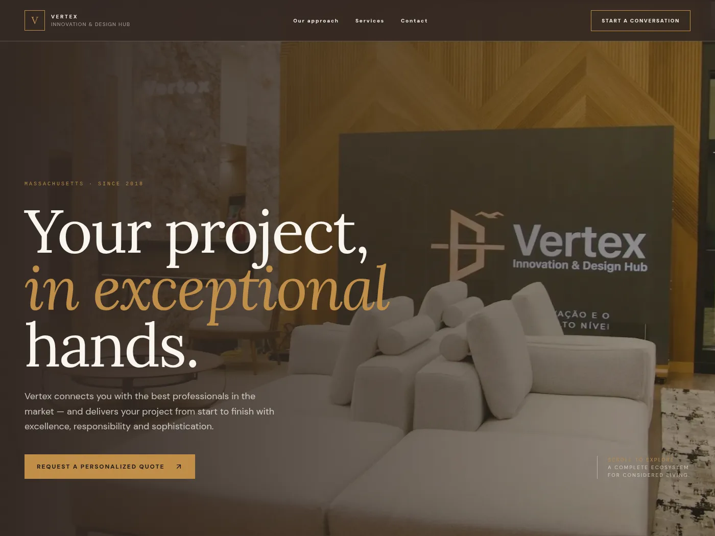 Vertex Design Hub Redesign