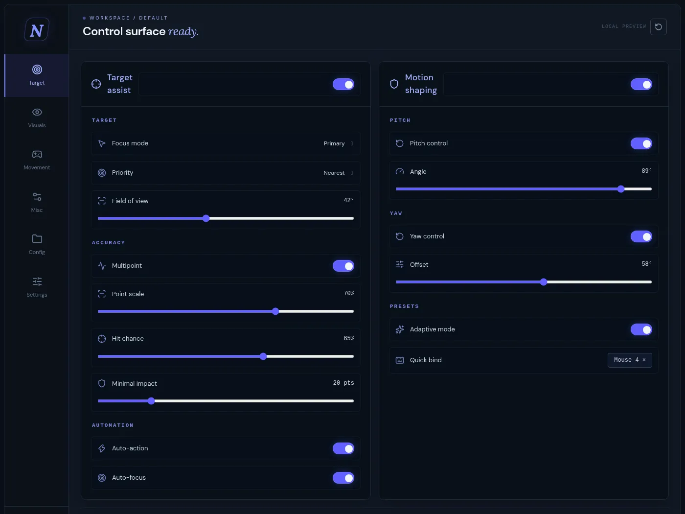 ImGui Web Menu