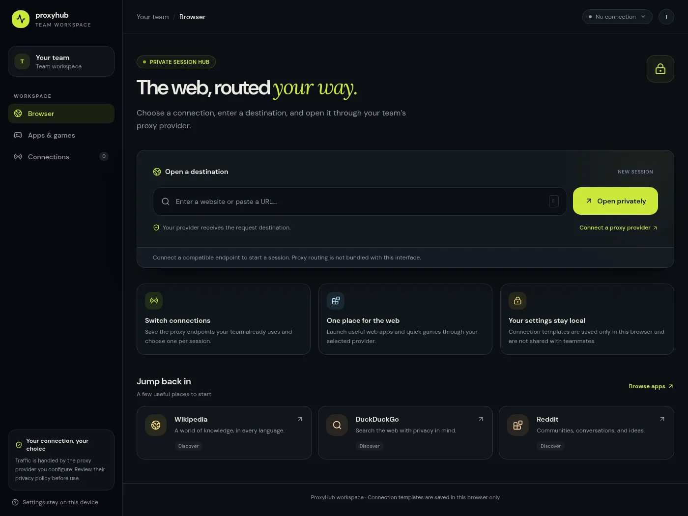 ProxyHub Dashboard