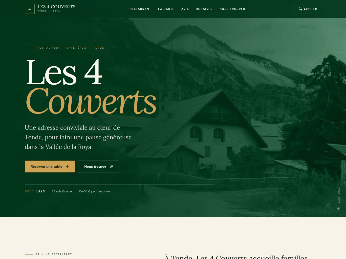 Les 4 Couverts Site