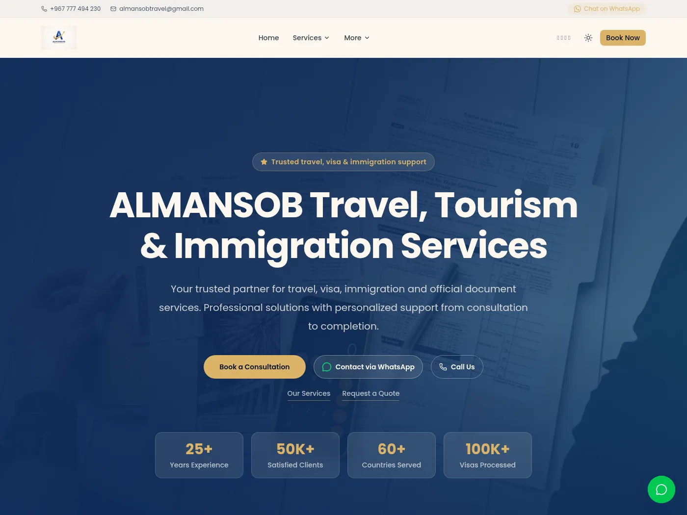 Almansob Luxury Travel Website