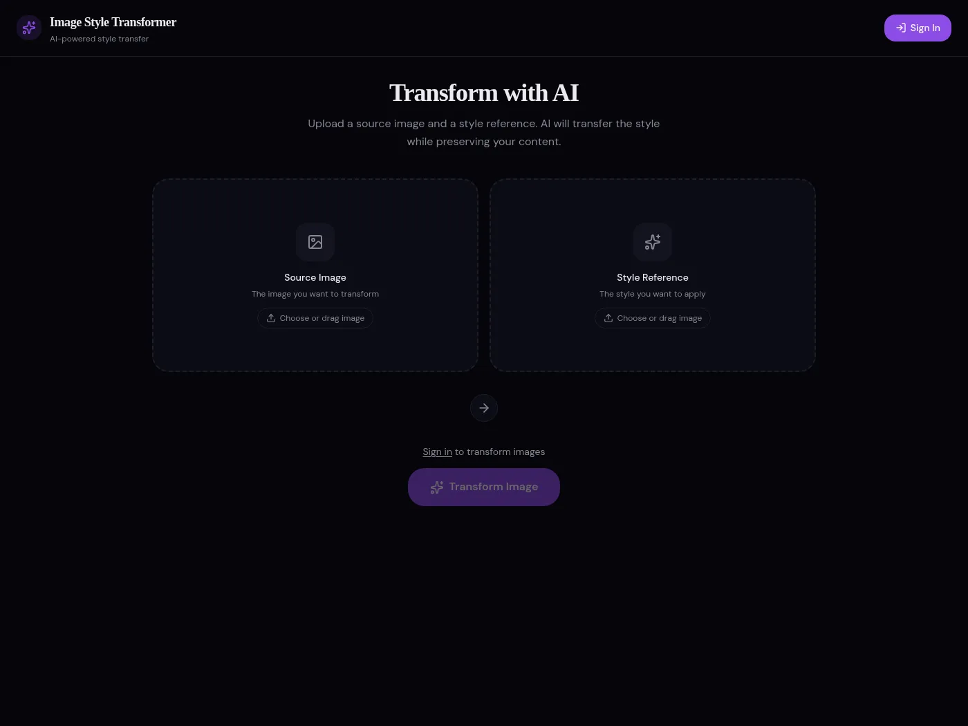 Image Style Transformer