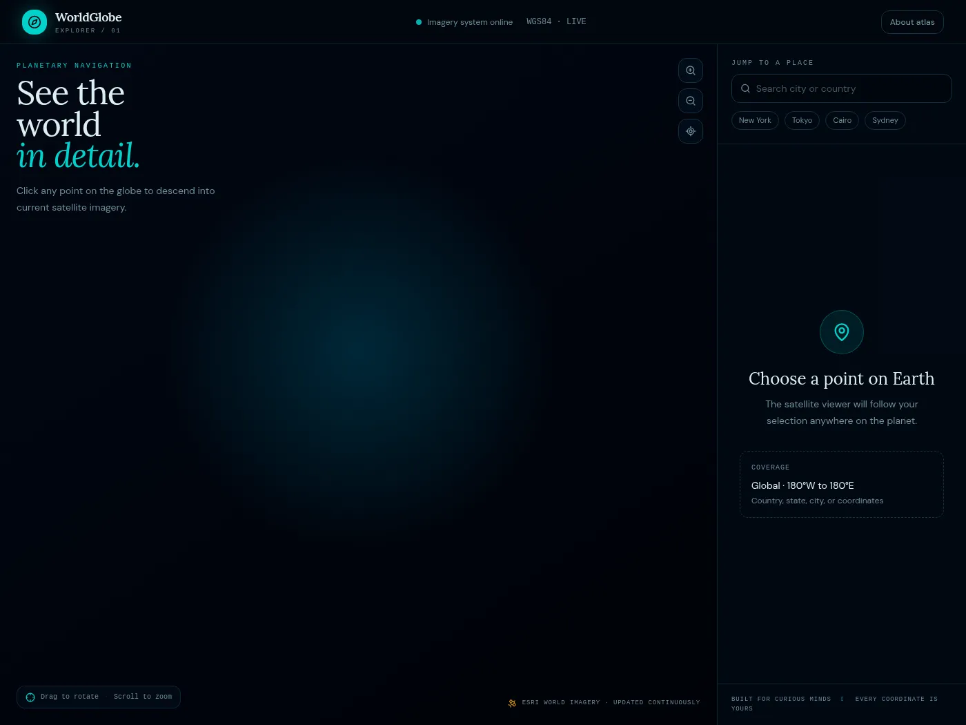 WorldGlobe Explorer