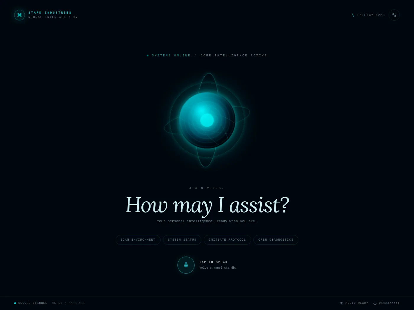 Jarvis Animated Orb