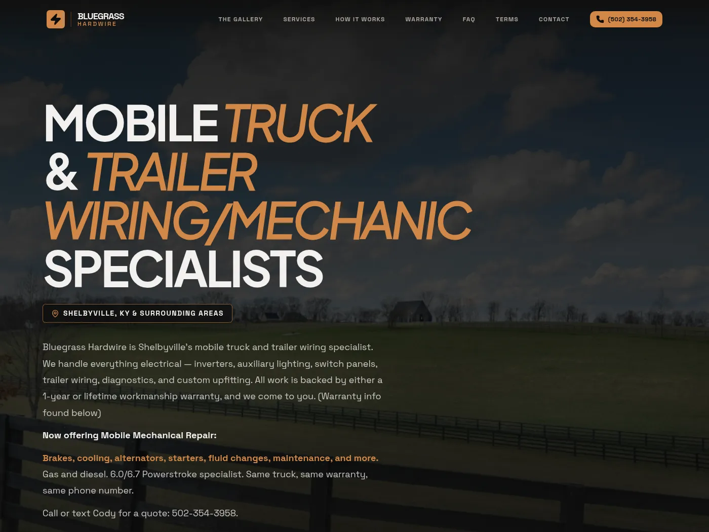 Bluegrass Hardwire Site