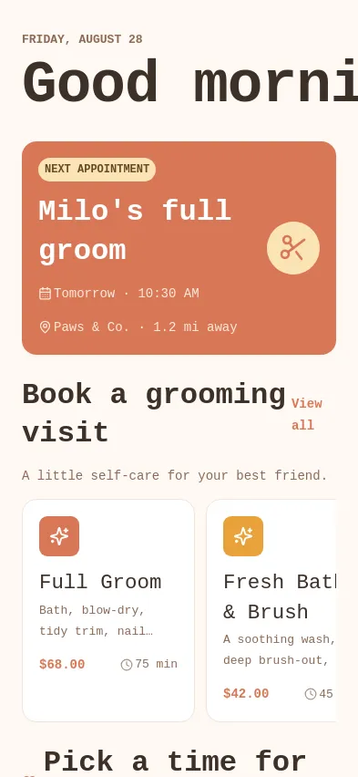 PetGroomer On-the-Go