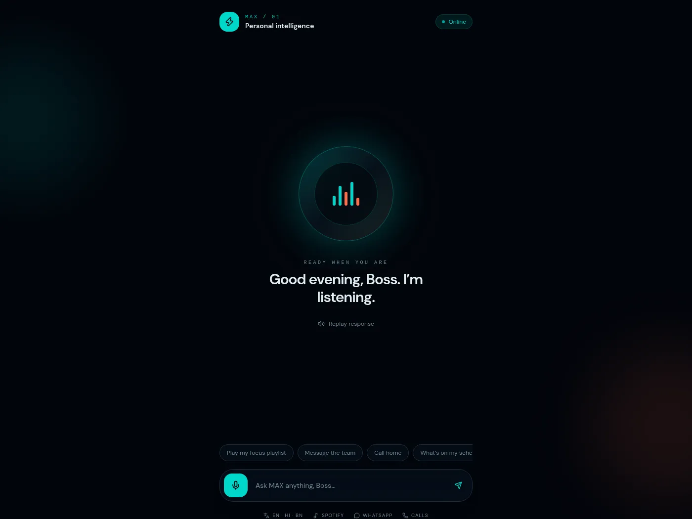 MAX Mobile Voice Assistant