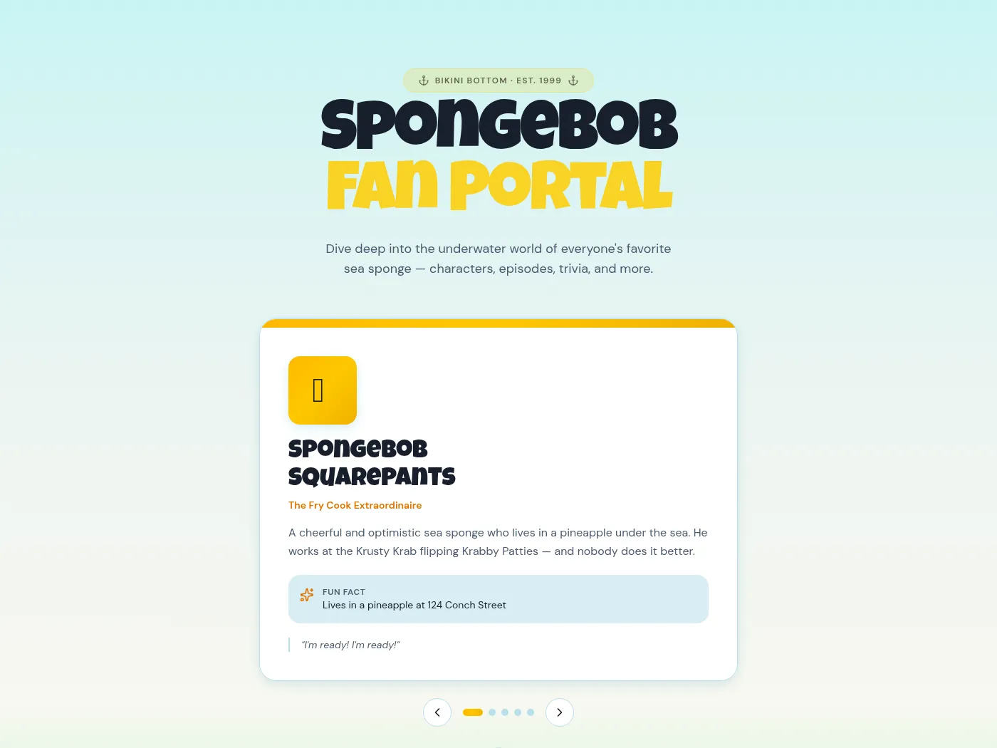 SpongeBob Fan Portal