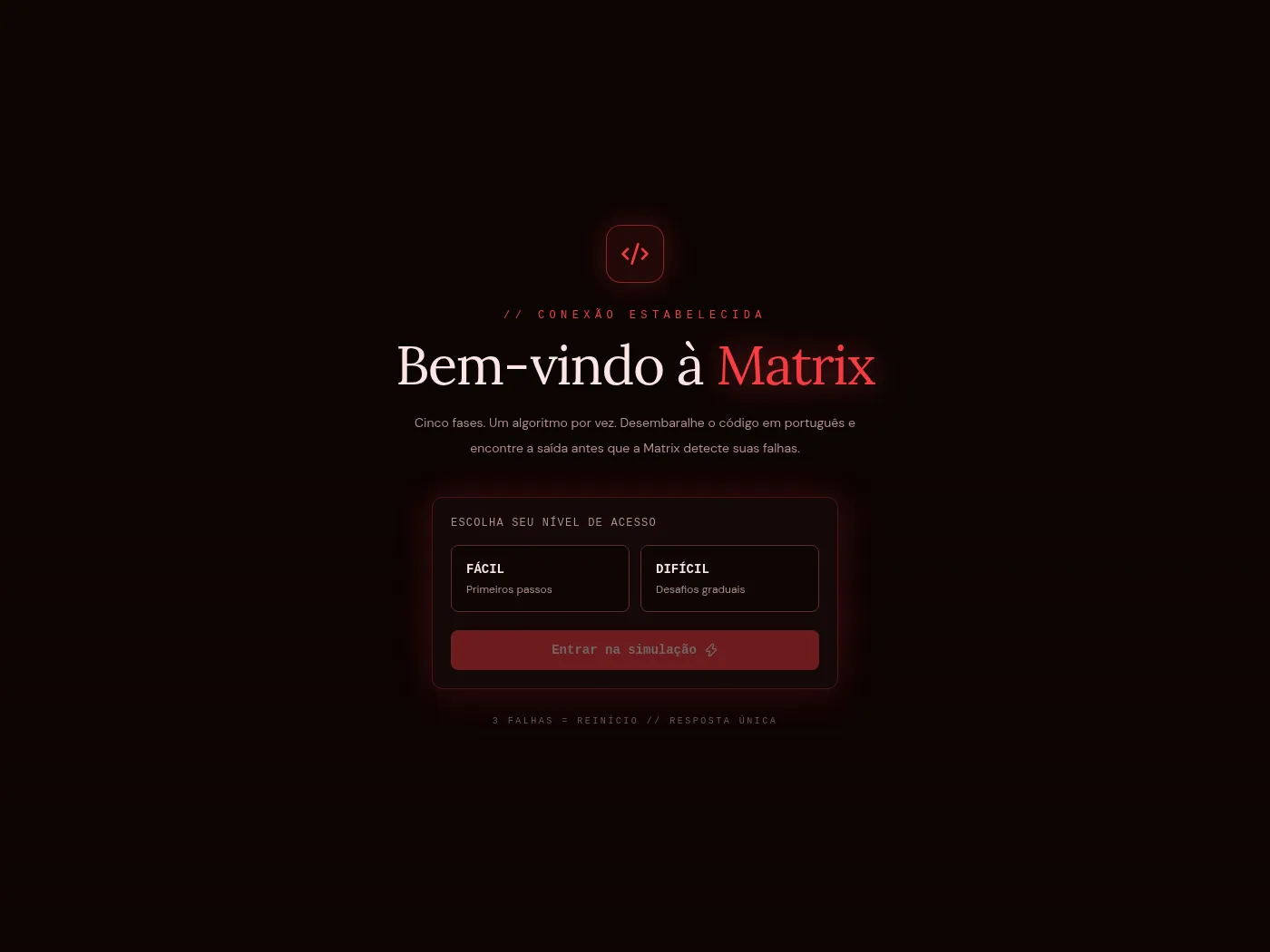 Matrix Code Game