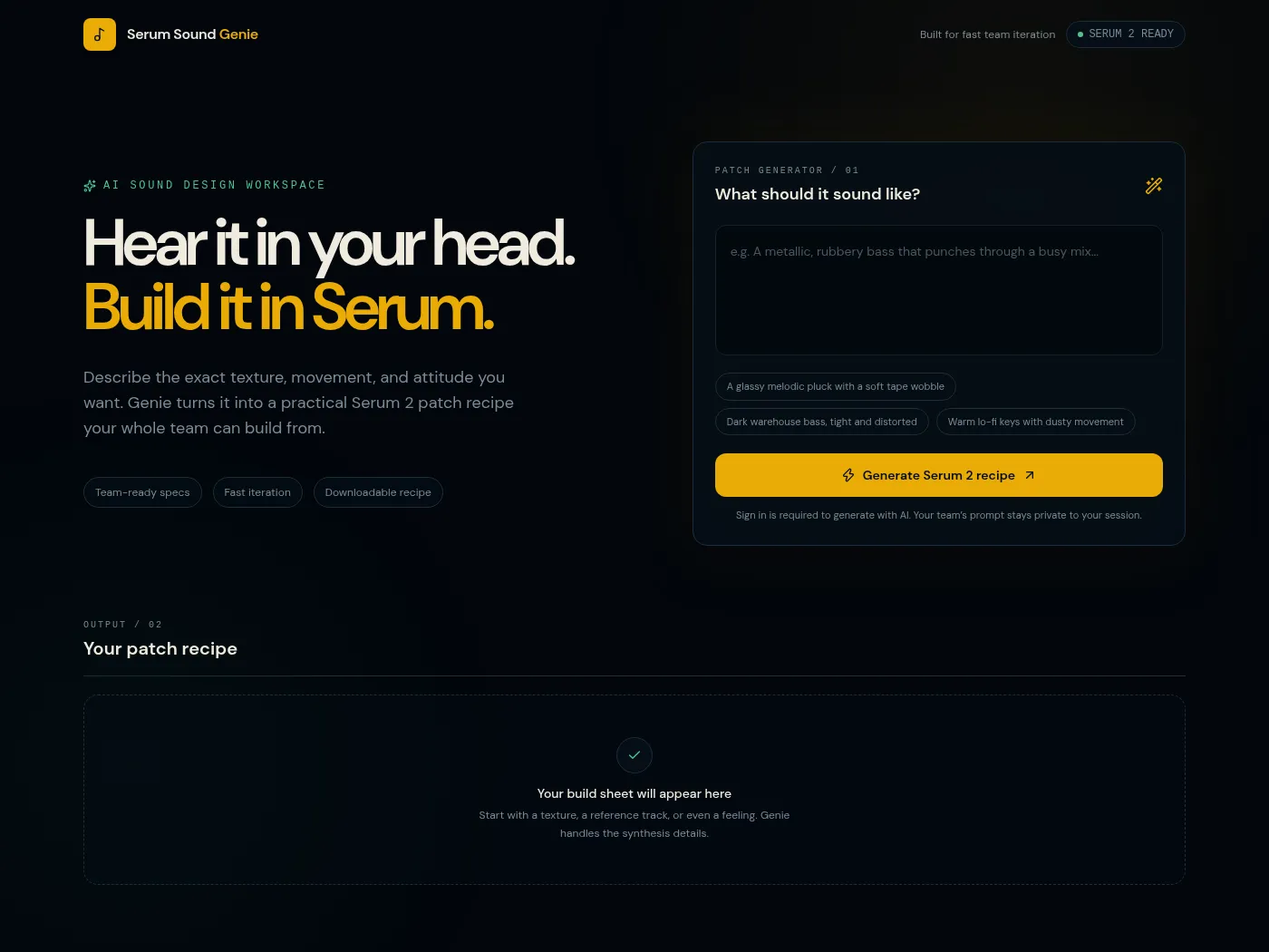Serum Sound Genie