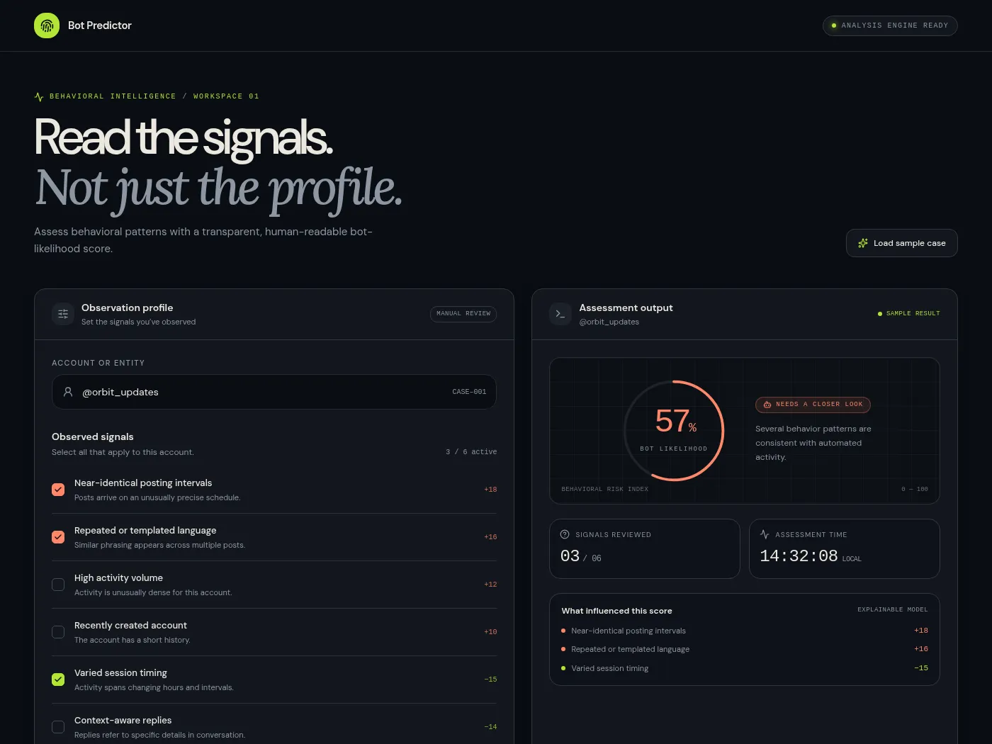 Bot Predictor