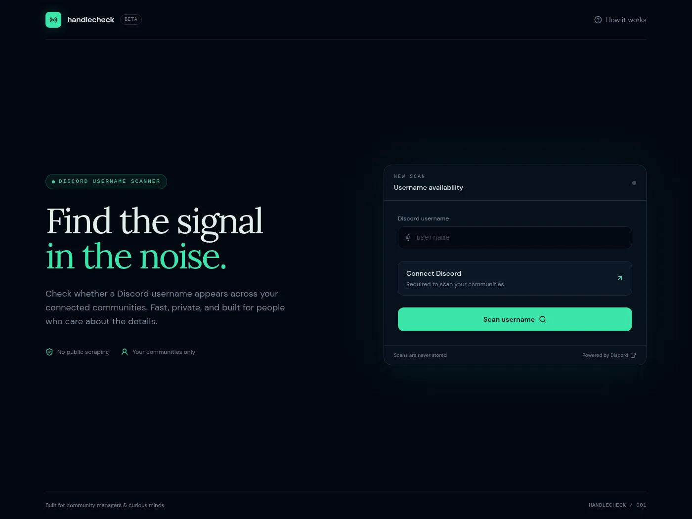 Discord Username Scanner