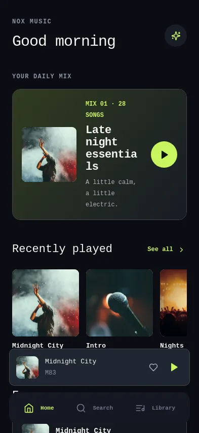 NOX Music Player