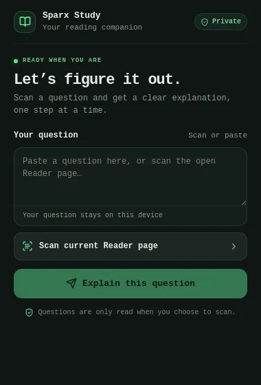 Sparx AI Study Buddy