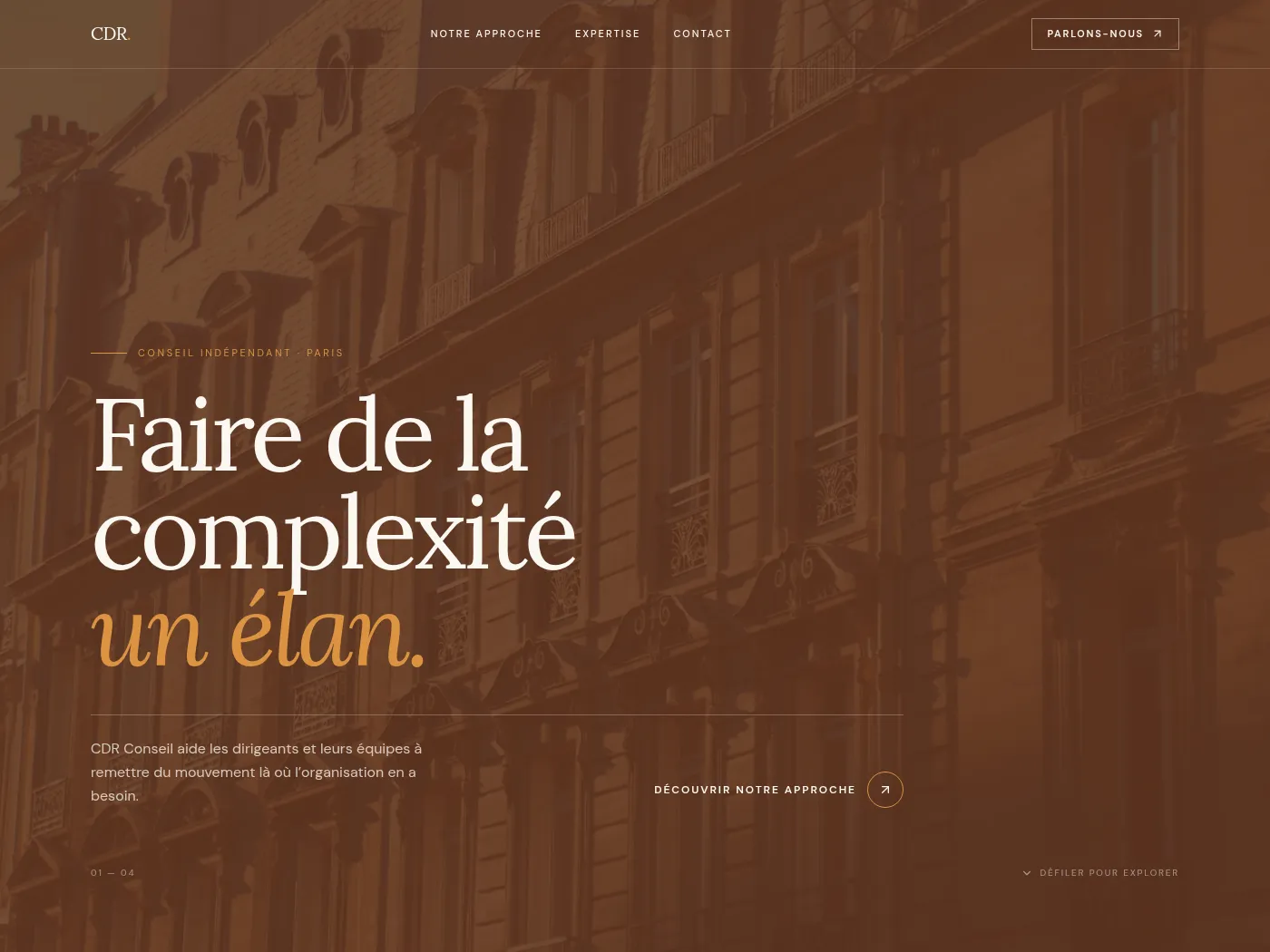 CDR Conseil Website