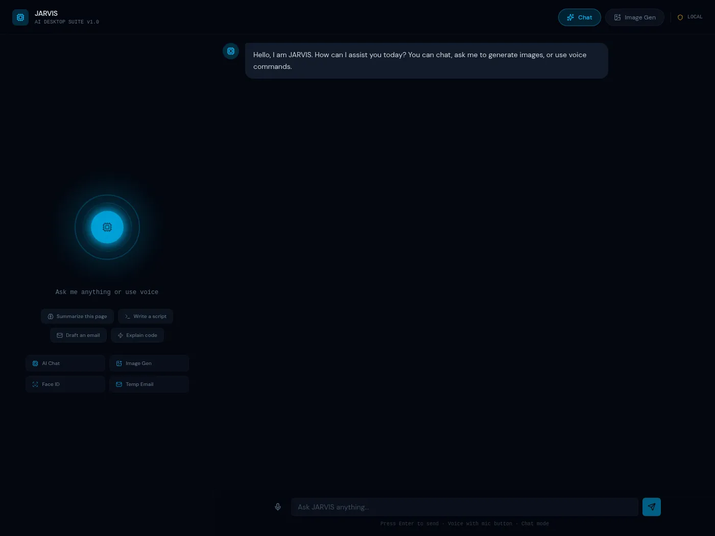 JARVIS AI Desktop Suite