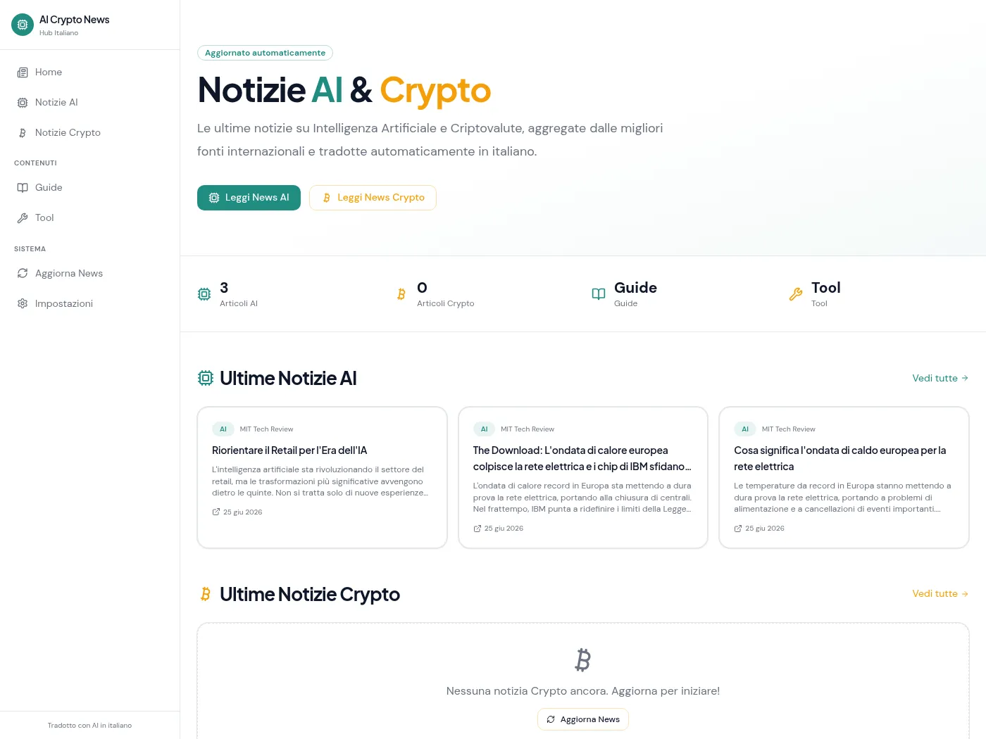 AI Crypto News Hub