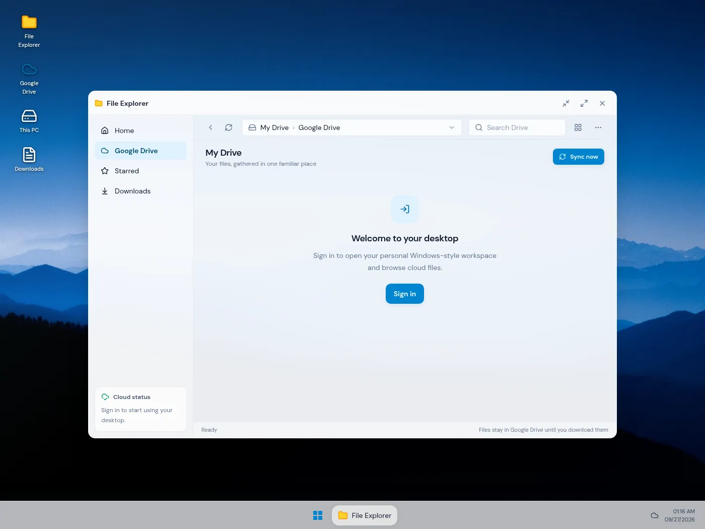 Web Windows Simulator