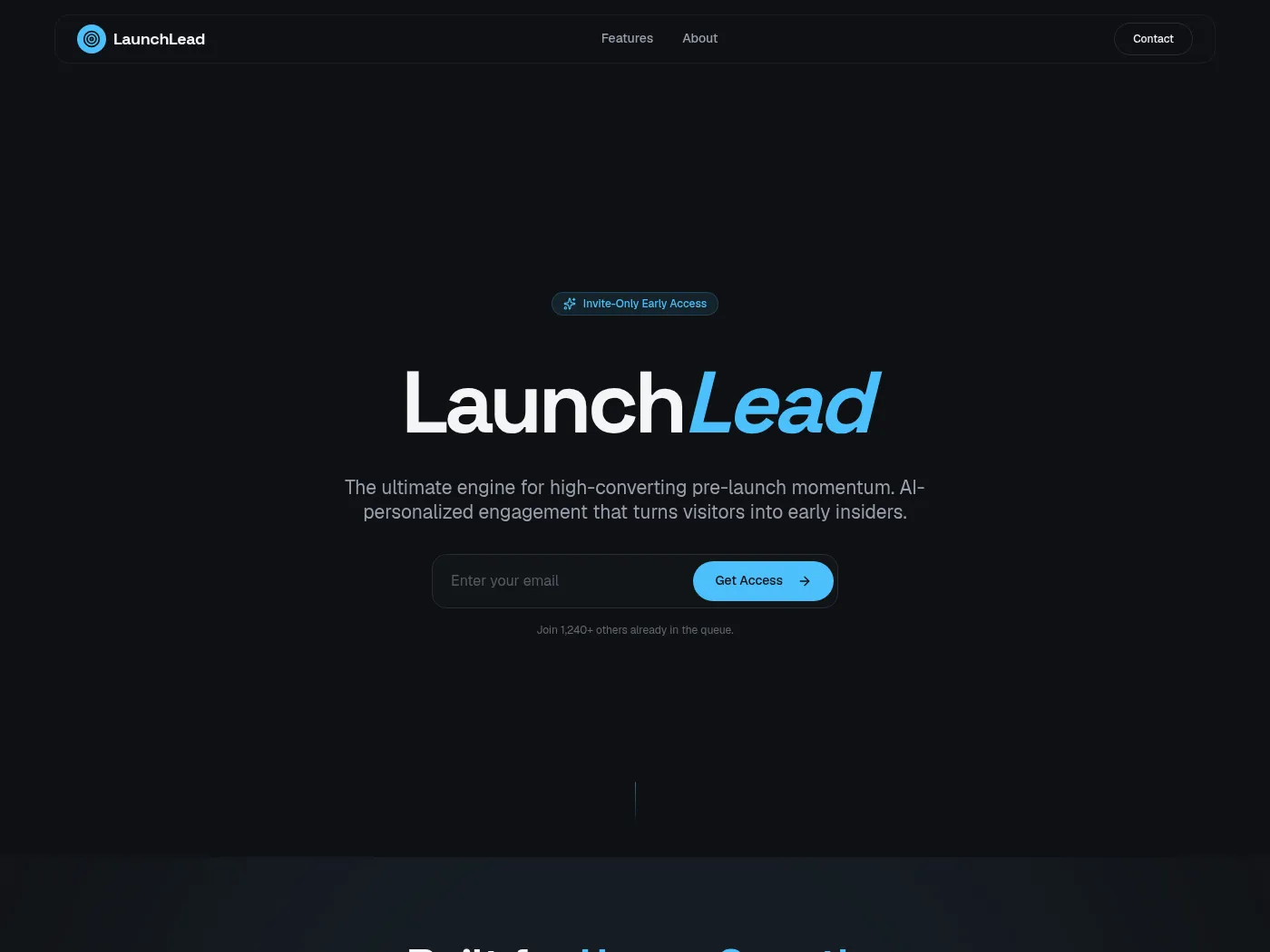LaunchLead Prelaunch Site
