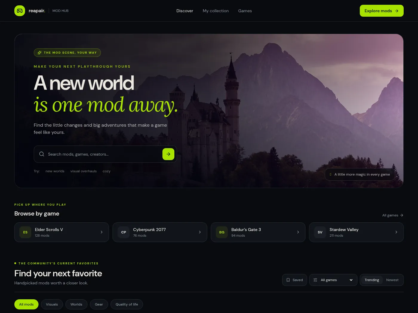 Reapair Mod Hub