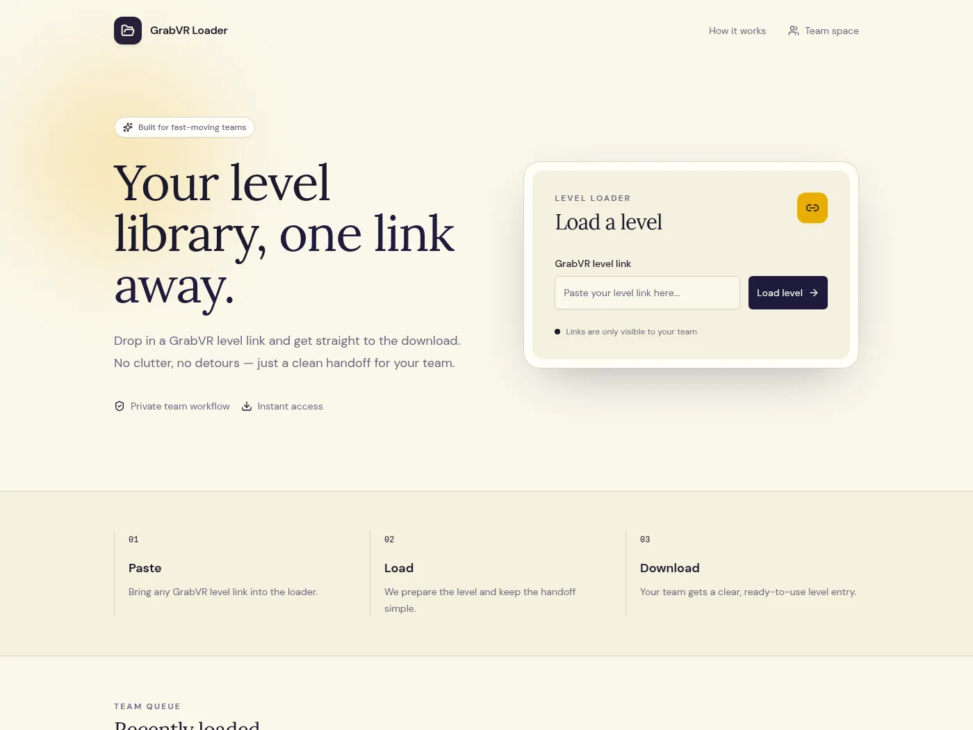 GrabVR Level Loader
