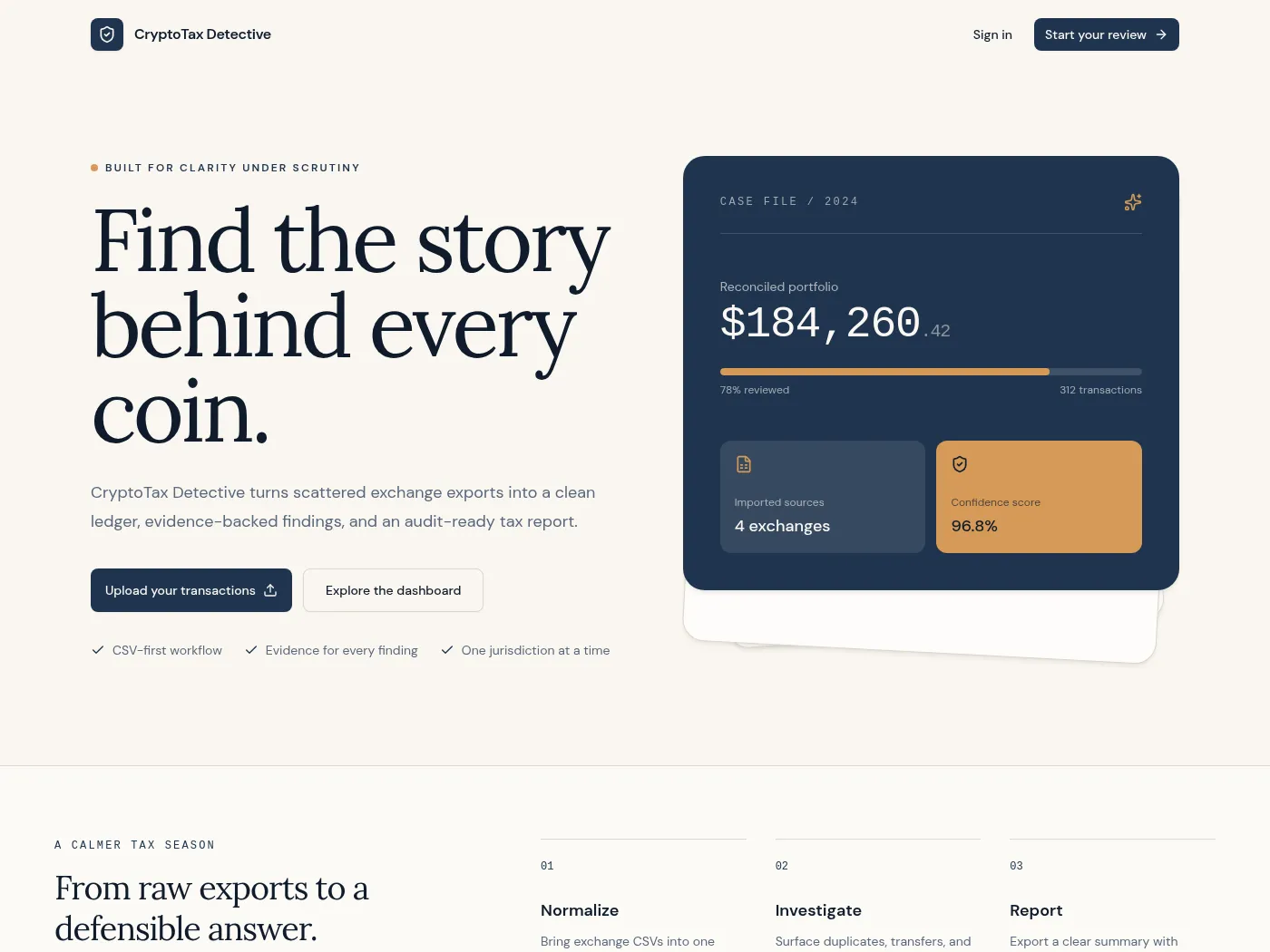 CryptoTax Detective
