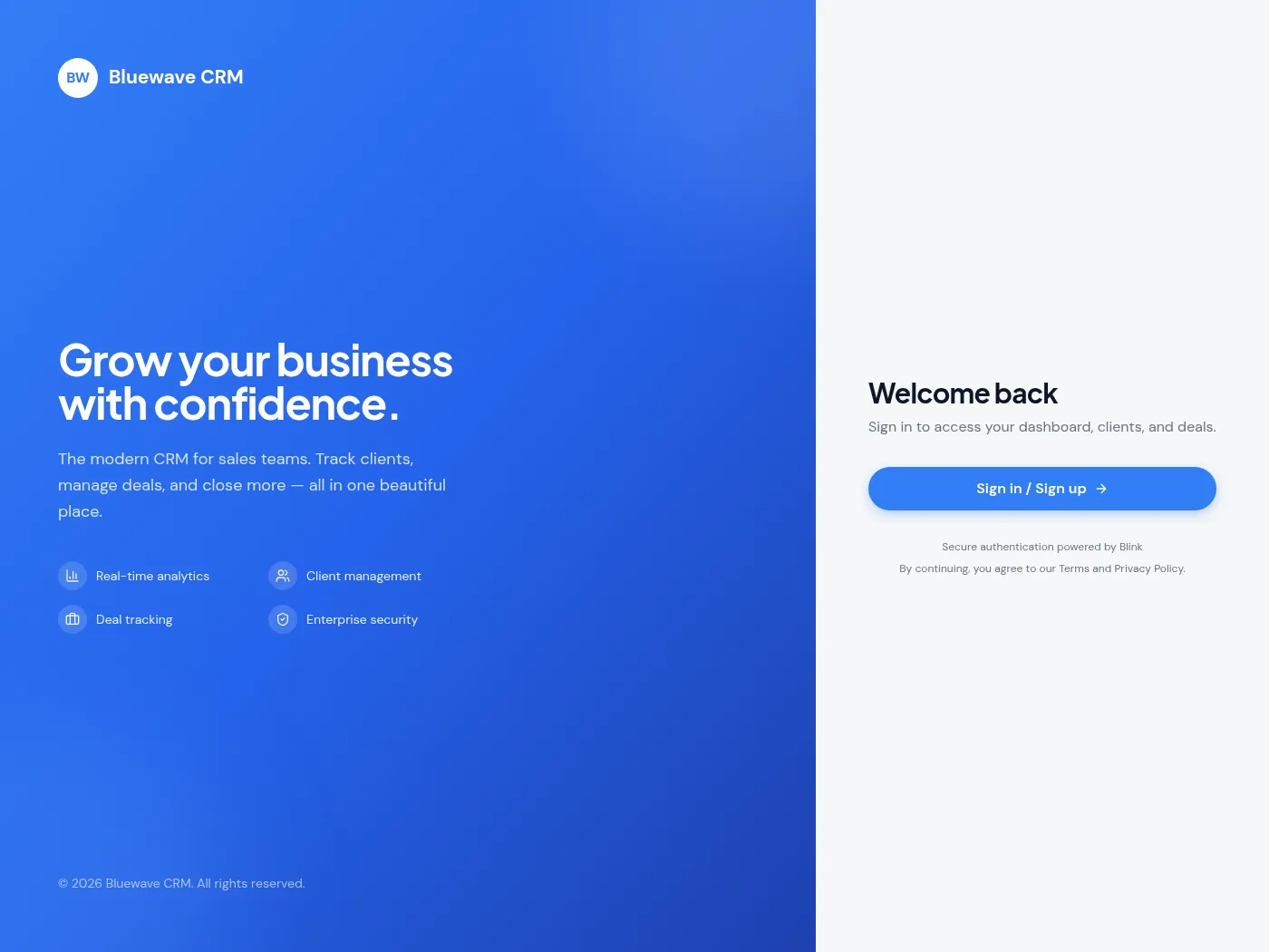 Bluewave CRM Platform