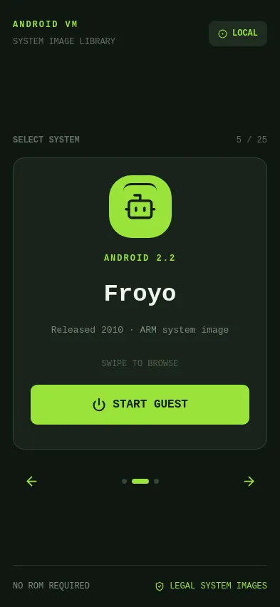 Android VM Carousel