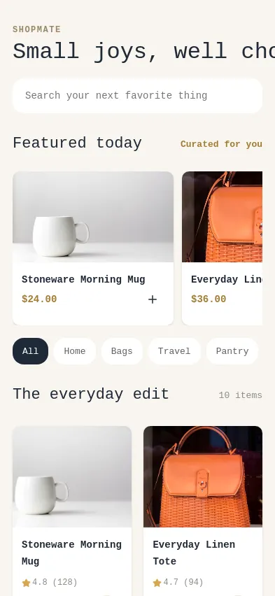 ShopMate Mobile