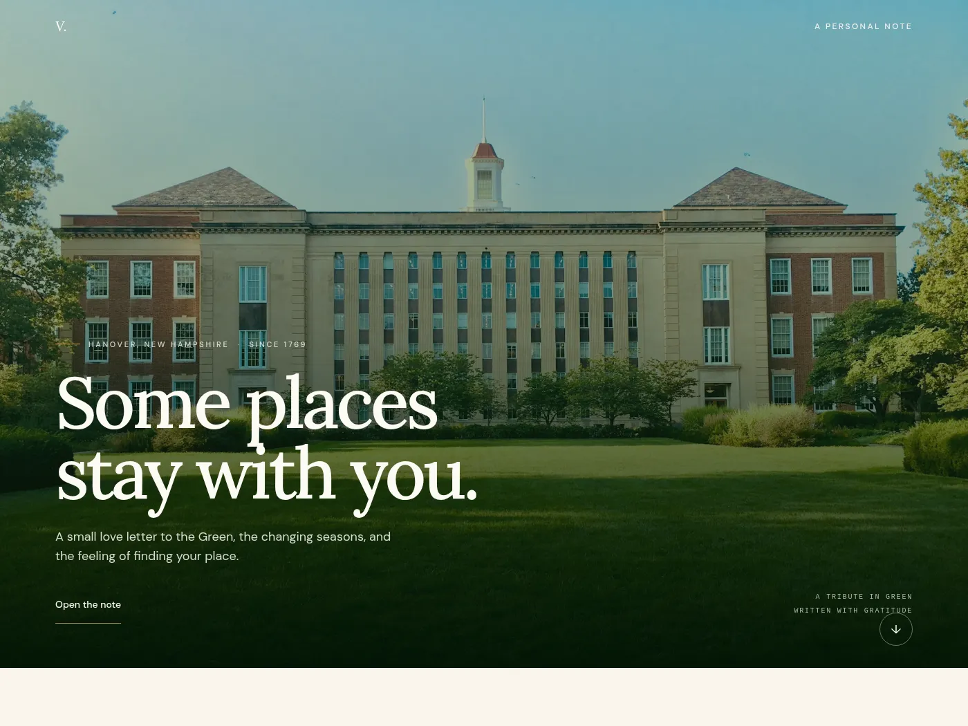 Dartmouth Tribute Page
