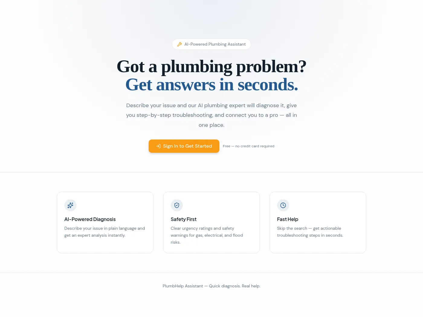 PlumbHelp Assistant