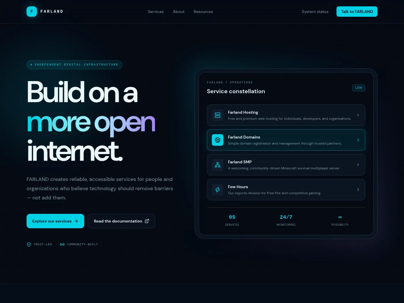 Farland Inc Web Portal