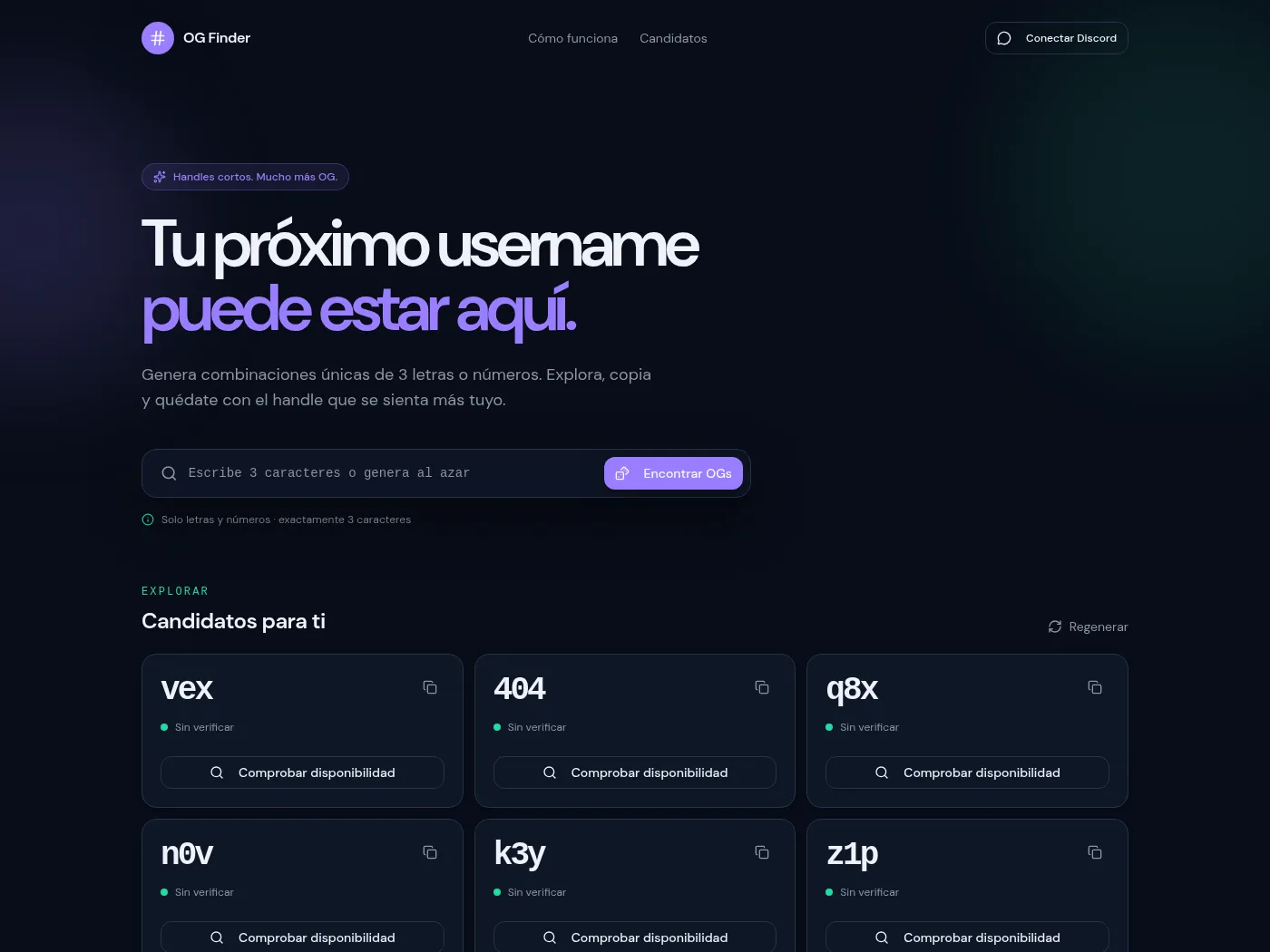 Discord OG Username Finder