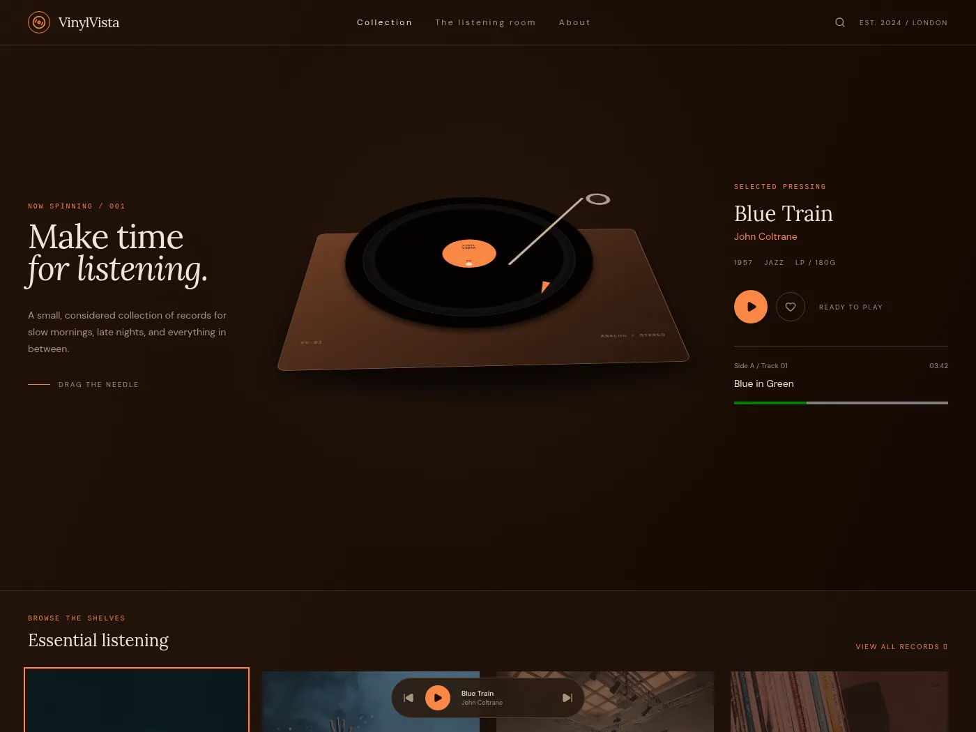 VinylVista 3D Player