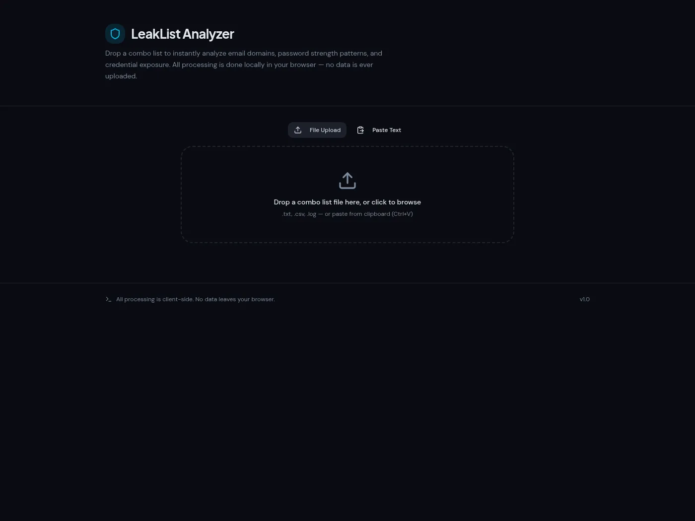 LeakList Analyzer