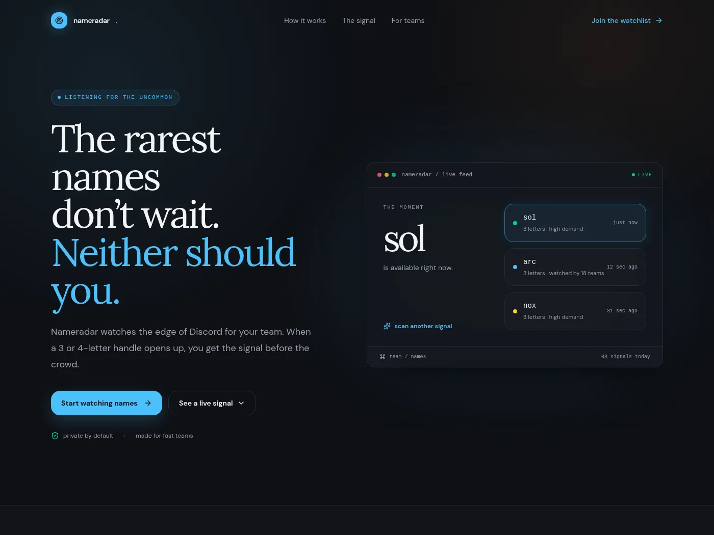 Discord Name Sniper