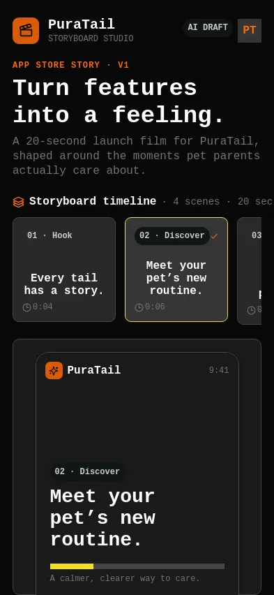 PuraTail Storyboard Studio