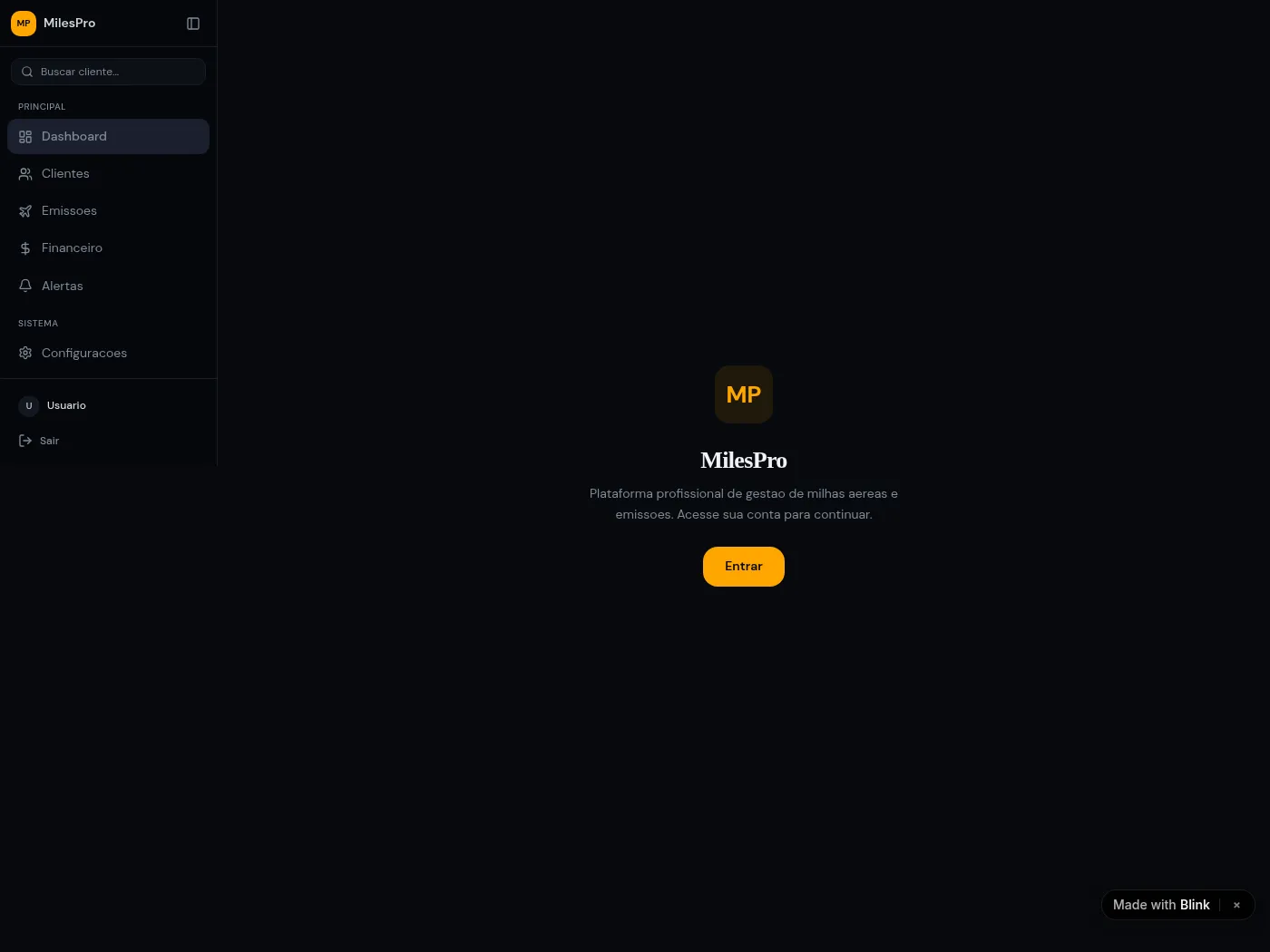 MilesPro SaaS Platform