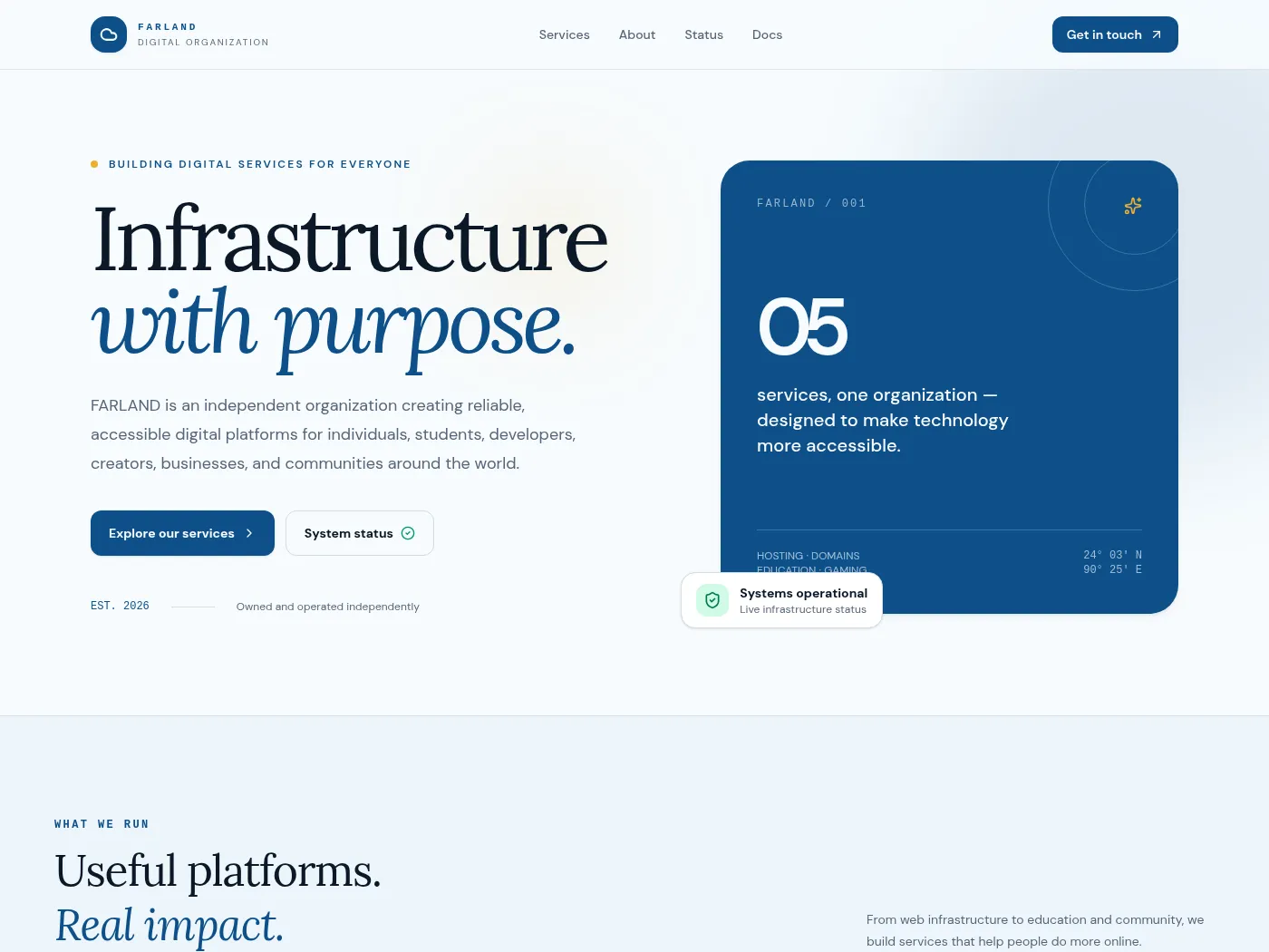 Farland Corporate Portal