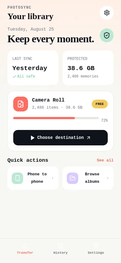 PhotoSync Ultra