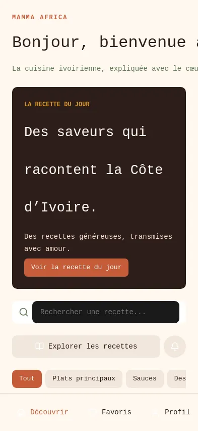 Mamma Africa Cuisine App