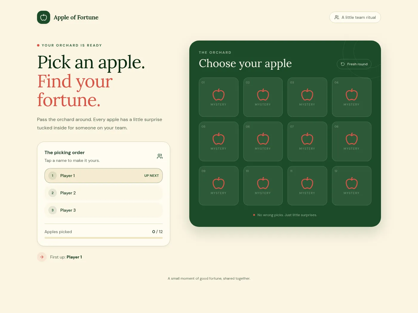 Lucky Apple Fortune Game