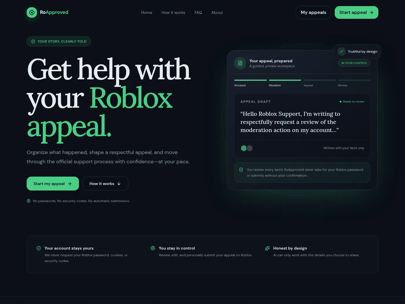 RoApproved Appeal Platform