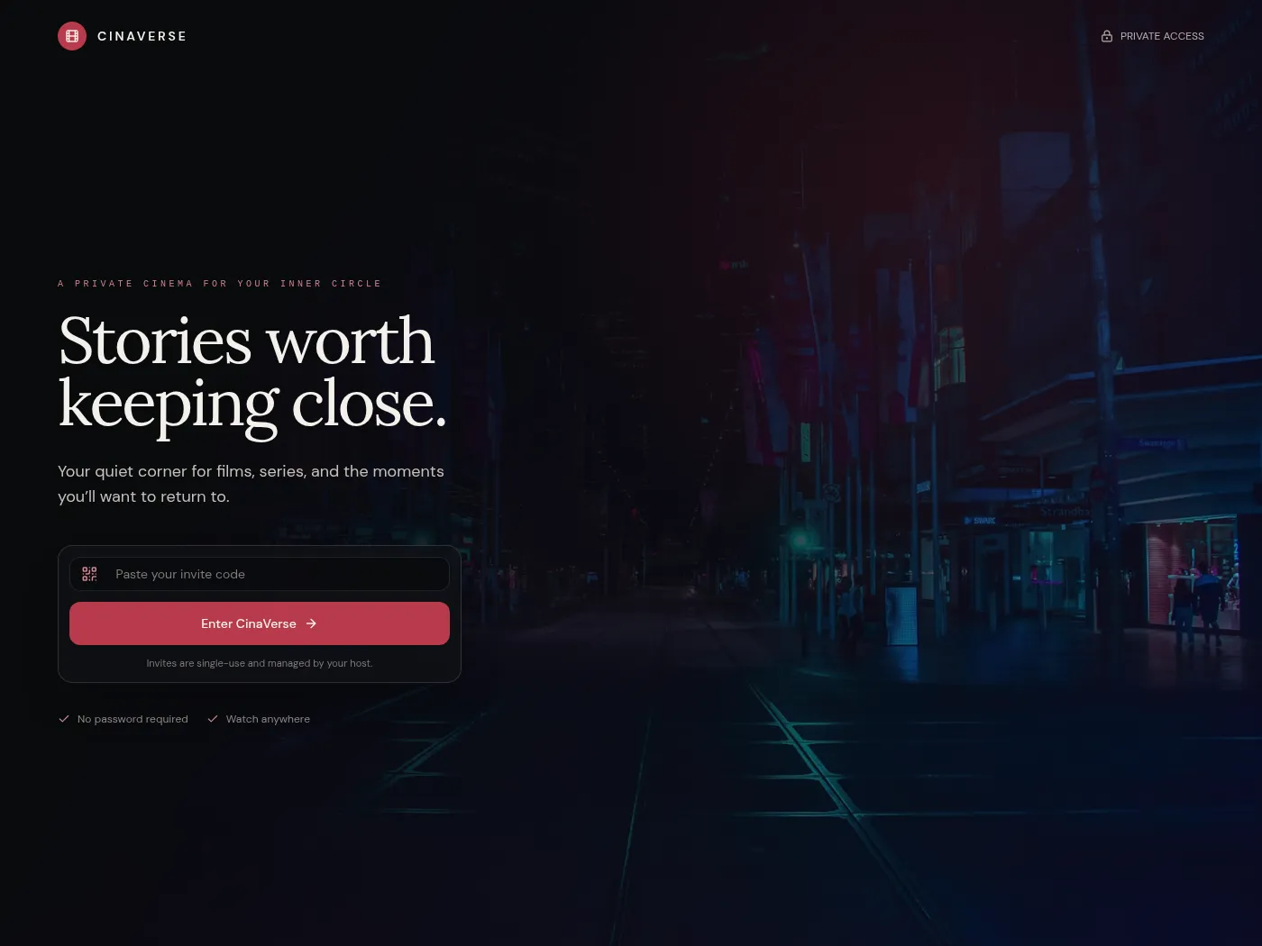 CinaVerse Streaming Platform