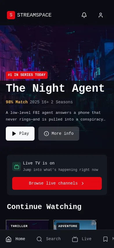StreamSpace Mobile