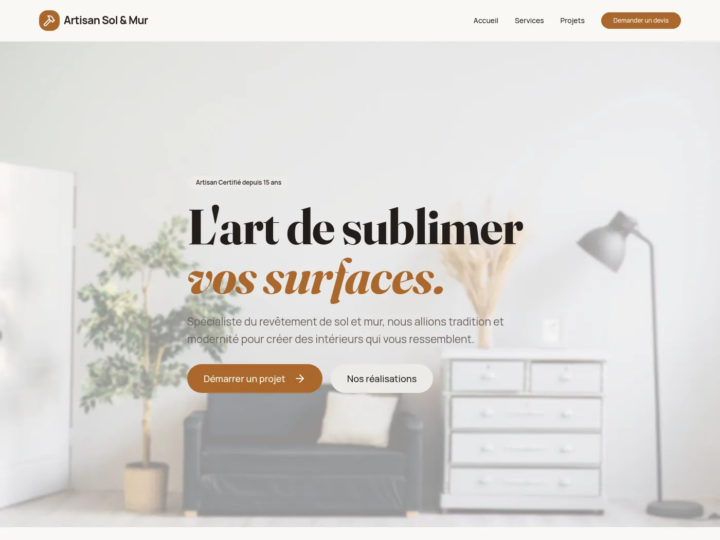 Artisan Sol & Mur Vitrine