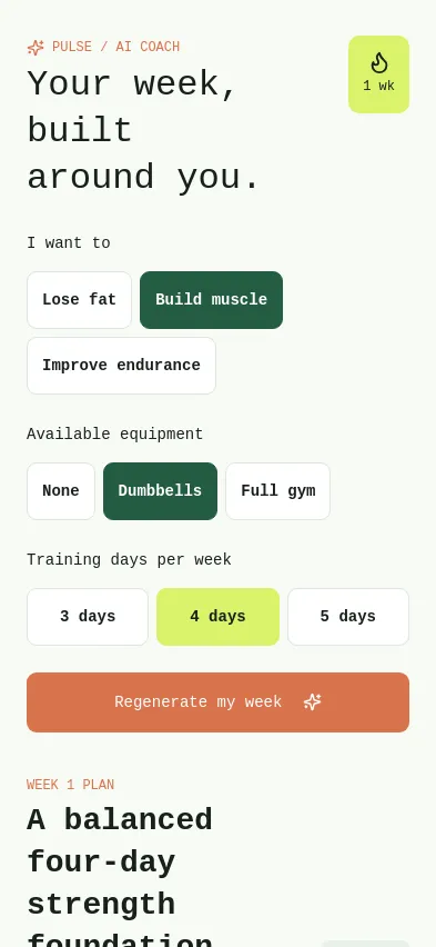 AI Workout Planner
