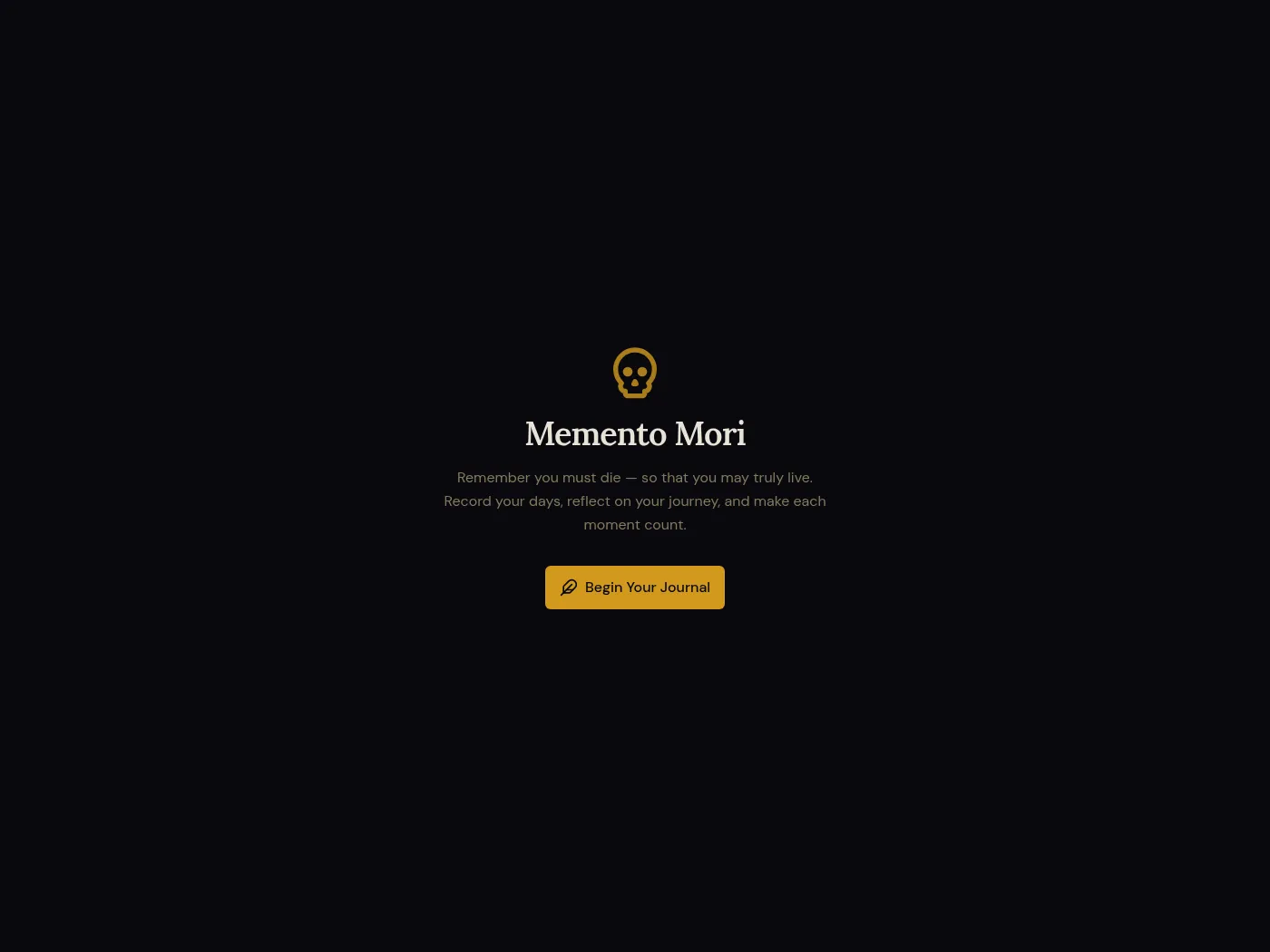 Memento Mori Tracker